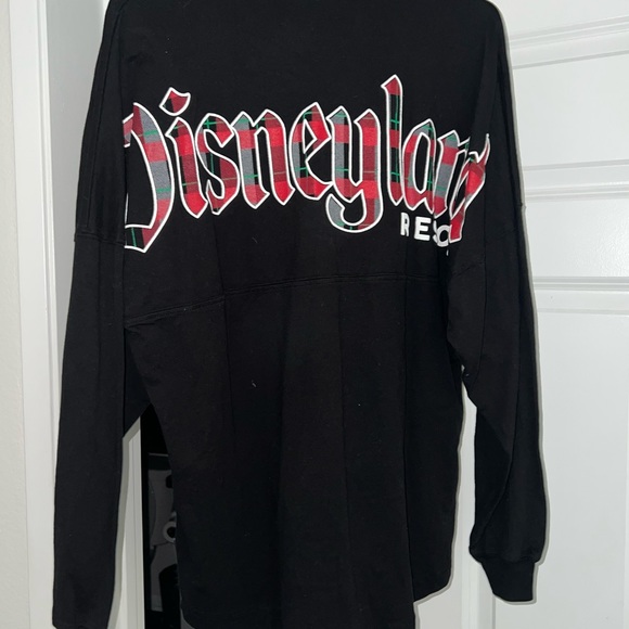 Disney | Tops | Authentic Disney Parks Disneyland Black Plaid Christmas ...